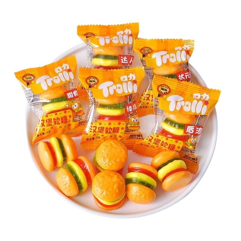 Mini Burger Gummy Gummy Three-layer Fruit Sandwich Cute Hamburger ...