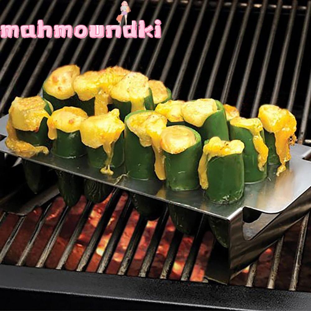MAHMOUNDKI Jalapeno Popper Rack, Barbecue Tools 18 Holes Chill Grill ...