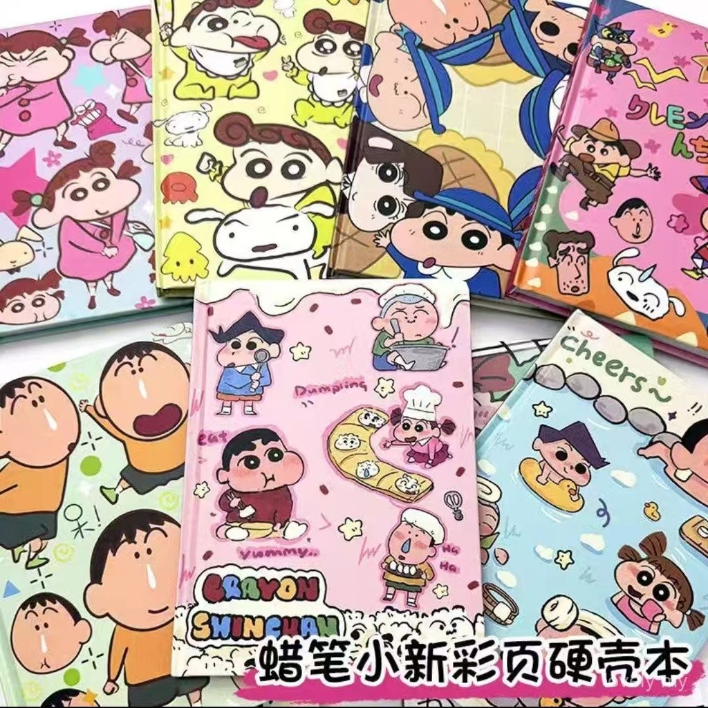 Crayon Shin-Chan A5 Notebook Cartoon Handbook Diary Color Page Notepad ...
