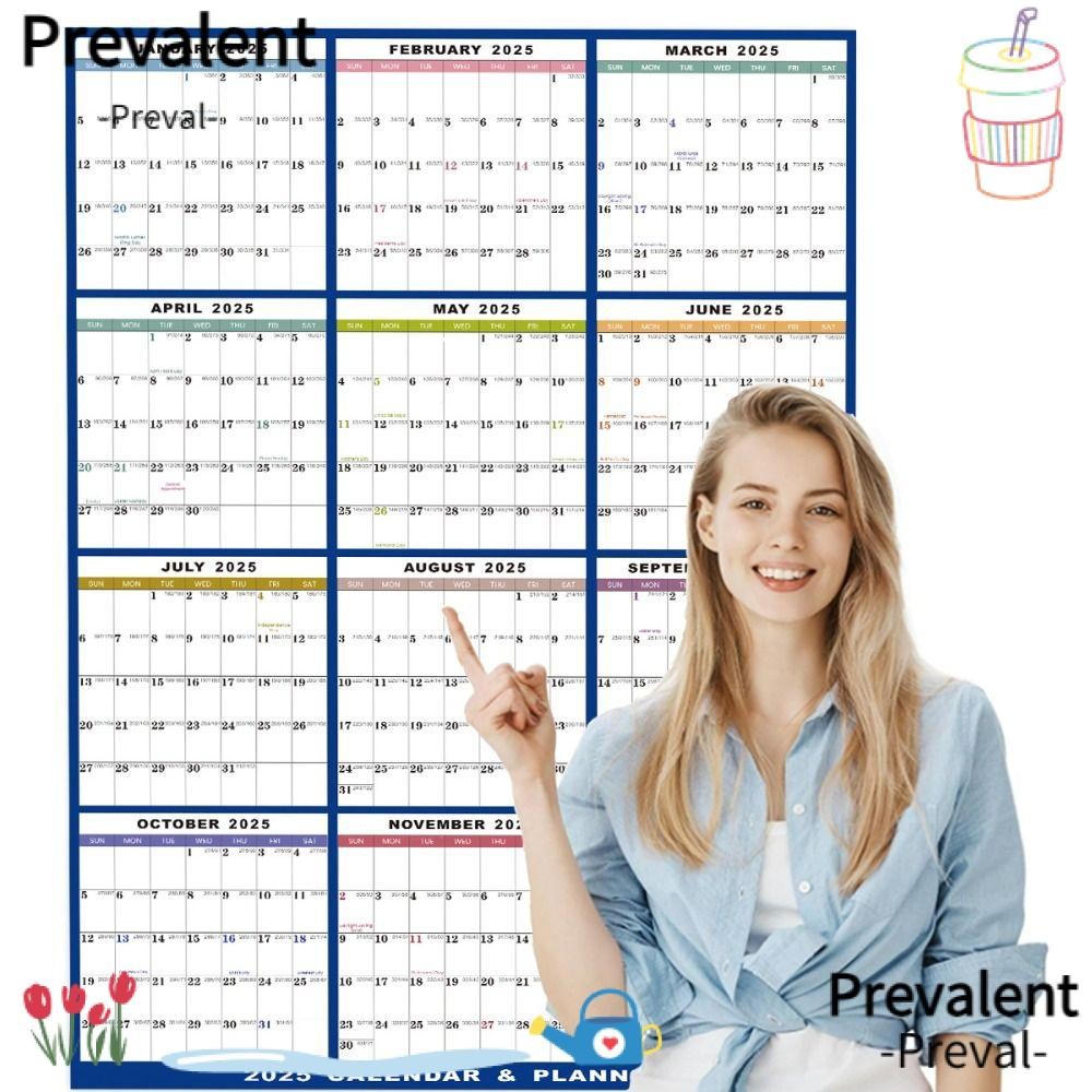 PREVAL Planning Wall Calendar, Hanging Paper Plan Daily Calendar ...