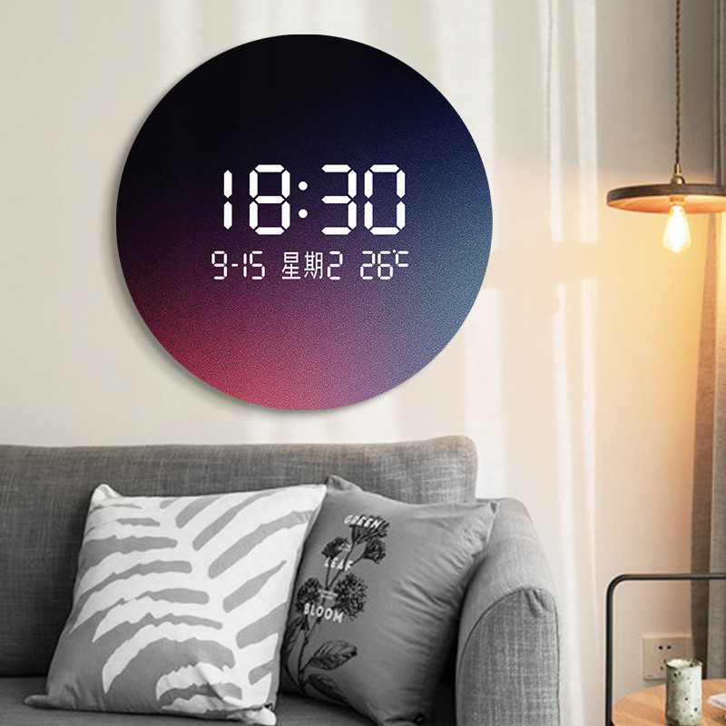 Official Perpetual Calendar Electronic Display Clock Wall Clock Living ...