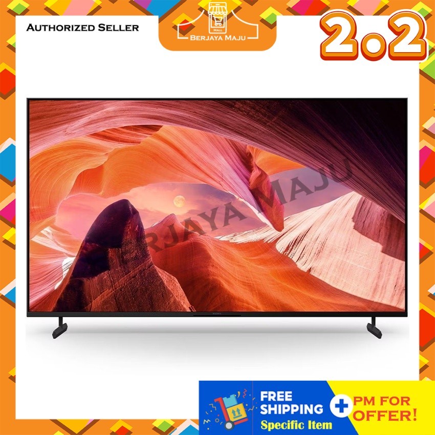 Sony 55" 4K UHD HDR Smart Android Google LED TV KD-55X80L | Shopee Malaysia