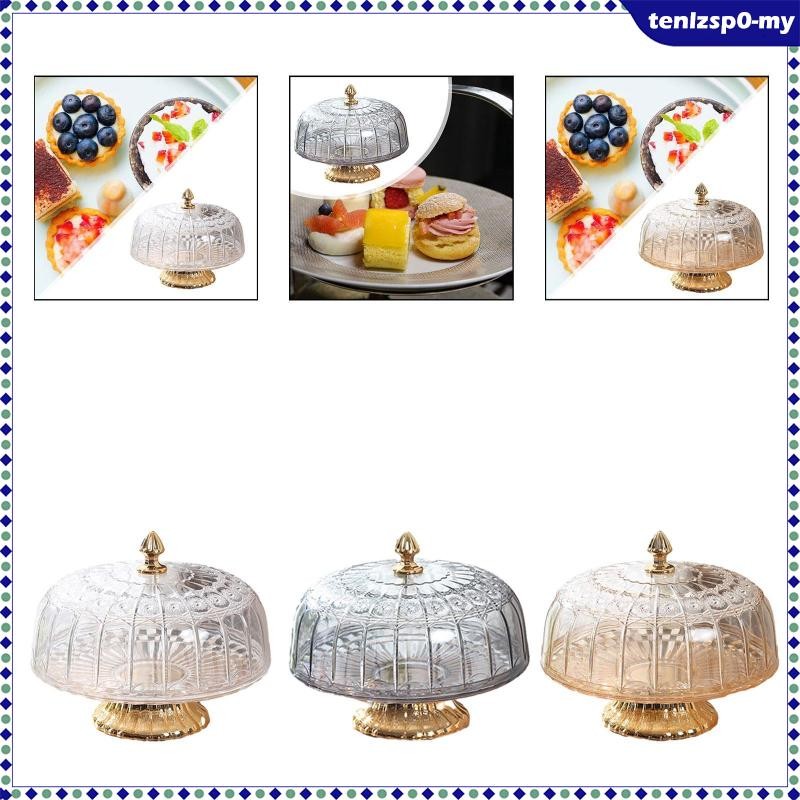 [tenlzsp0] Transparent Dessert Display Stand Desert Serving Plate ...