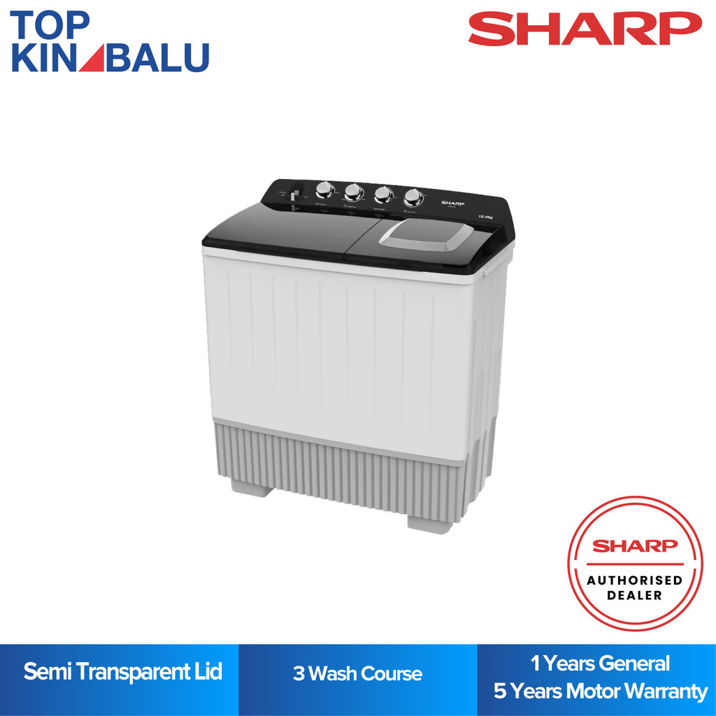 [SABAH ONLY] SHARP 8KG ESTP8016 SEMI AUTO WASHER | Shopee Malaysia
