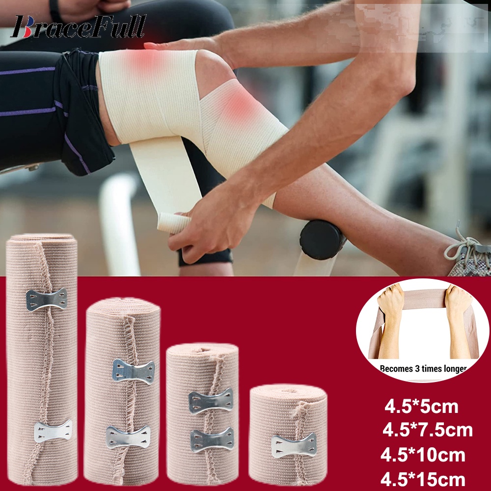 1 Roll Elastic Bandage Wrap 450cm longth for Ankle,Wrist, Arm, Leg ...