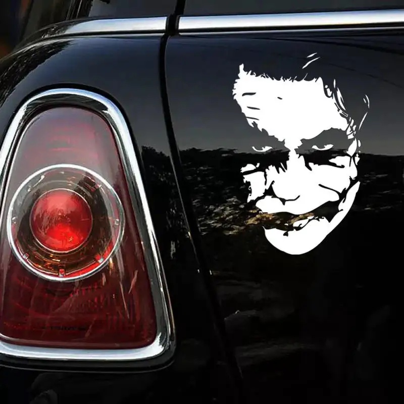 Vinyl Joker Car Hood Reflect Light Decal, Trunk Logo Decal Sticker ...