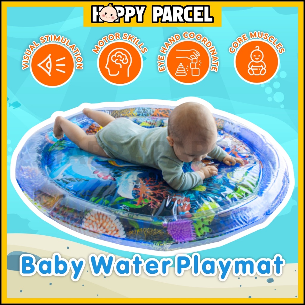 Round Baby Water Playmat Baby Slapped Pad Baby Inflatable Water Play ...