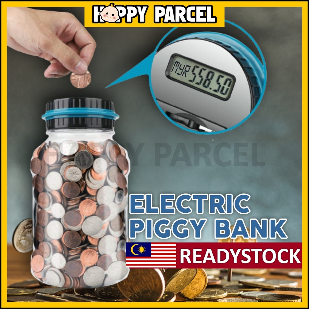 [MYR Automatic Counter] Electronic Piggy Bank LCD Tabung Budak Digital ...