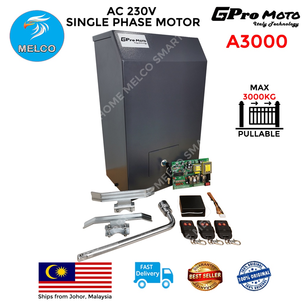 Power gate Gpro A3000 Autogate 3000KG / AC Sliding Heavy Duty Auto Gate ...