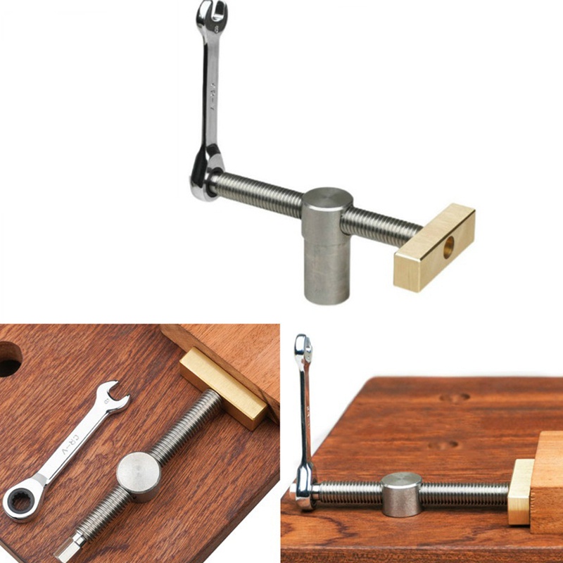 Woodworking Desktop Vise Tenon Brass Baffle Desktop Ratchet Locking ...