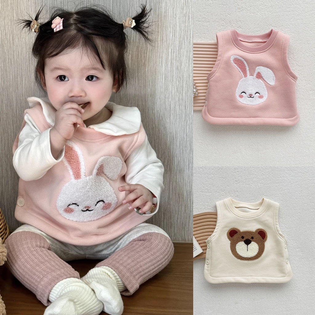 Autumn Baby Girls Boys Clothes Cotton Bear Rabbit Prints Infant ...
