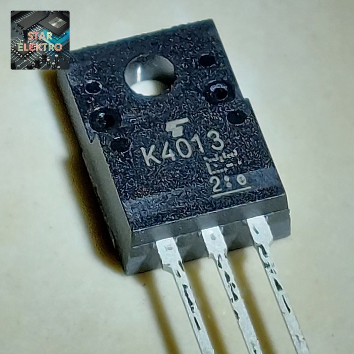 K4013 To-220f 2SK4013 Tk4013K 4013 Mosfet Toshiba 6A 800V FET N-Channel Transistor | Shopee Malaysia