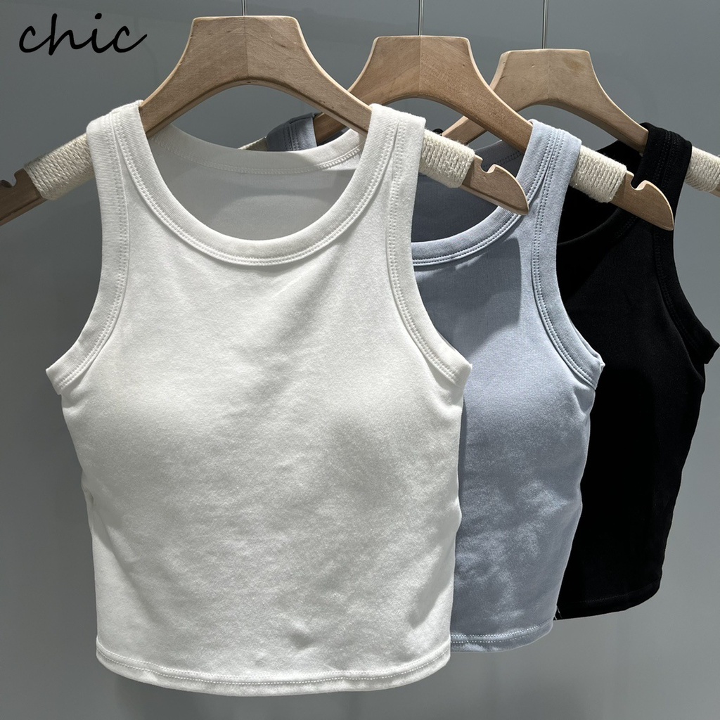 Online celebrity pure white vest women wear a bra with a bottom inside ...