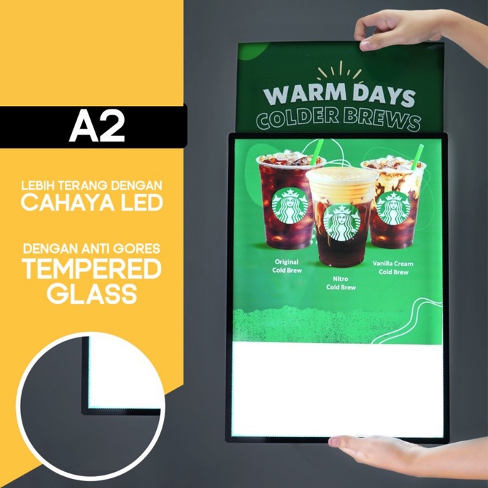 Portable LED Frame slim light box A2 | Promotional Menu Light Frames ...