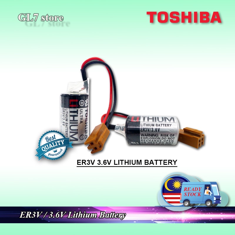 TOSHIBA ER3 ER3V 3.6V 1000mAh LITHIUM BATTERY ER3 ER3V | Shopee Malaysia