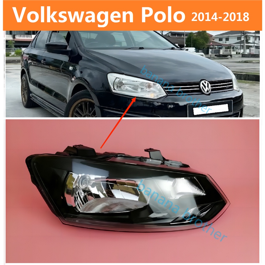 FOR Volkswagen Polo (14-18) VW POLO VENTO Sedan headlight head lamp ...