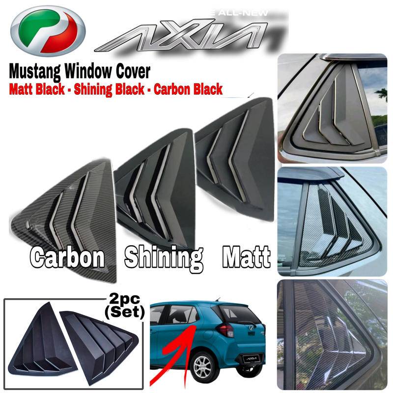 Perodua Axia 2023 Window Cover Mustang Rear Side Window Cover Triangle ...