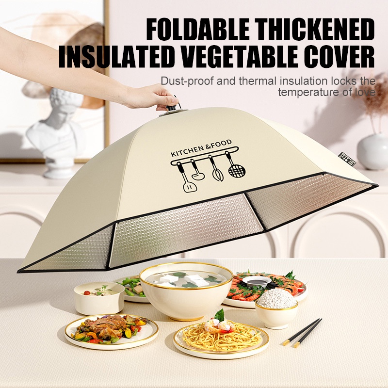 Insulated Food Cover, Hot Collapsible Food Tent Thermal Pop Up Umbrella ...