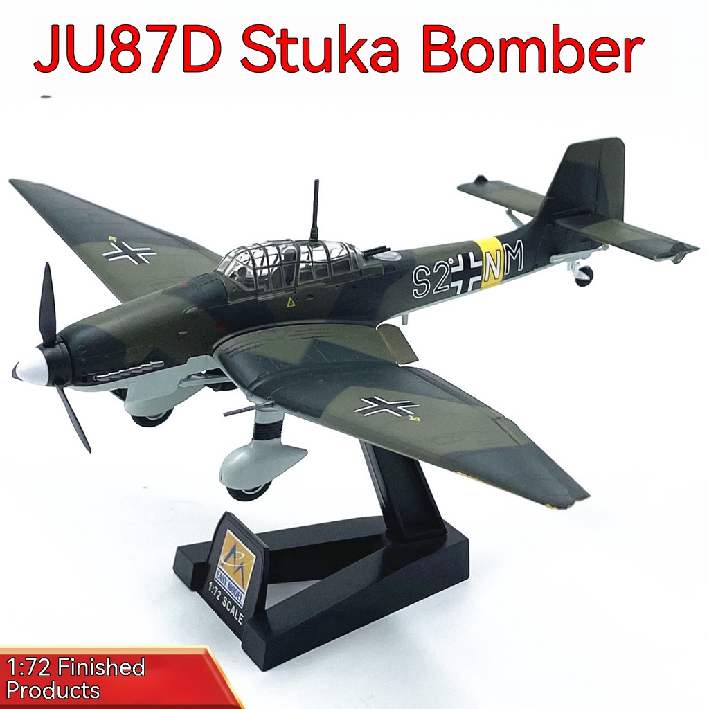 1: 72 Germany JU87D Stuka Dive Bomber World War II Aircraft Model ...