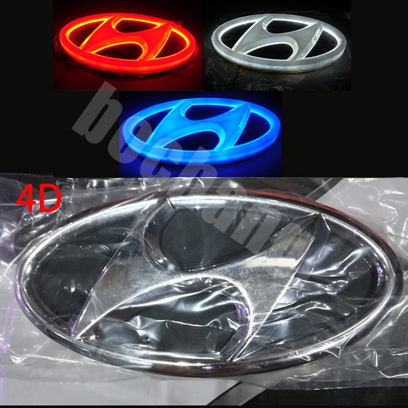 2021 NEW Car Front Center 5D LED Light Auto Rear Emblem Badge Decal for ...