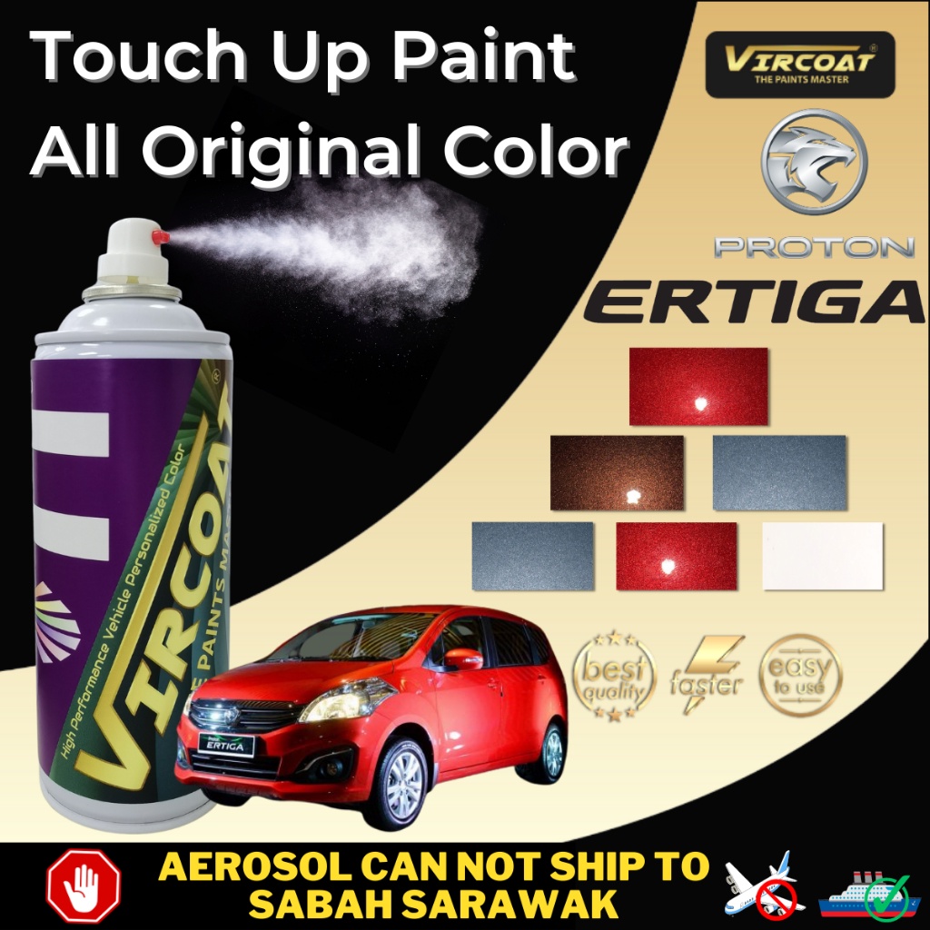 [Proton Ertiga] Touch Up Paint VIRCOAT Aerosol Spray Ideal Original ...
