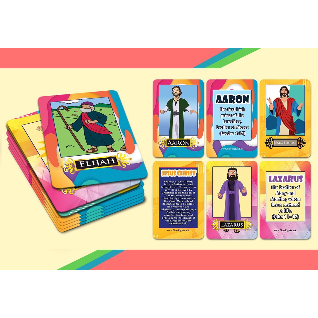 Biblical Characters Learning Cards ( 1 -Deck ) | Shopee Malaysia