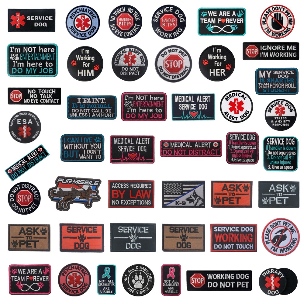 Velcro Patch Pet Backpack Badge sevice dog Service dog K9 Patch dog ...