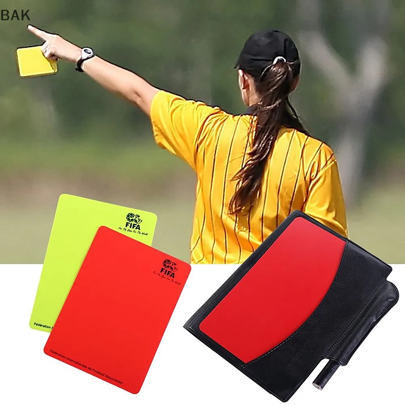 BAK Red Card Soccer Referee Card Recording Paper Score Sheets Football ...