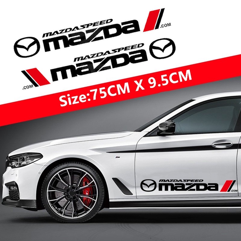 Mazda Car Waterproof Anti-scratch Stickers Door Side Body Decor Decals ...