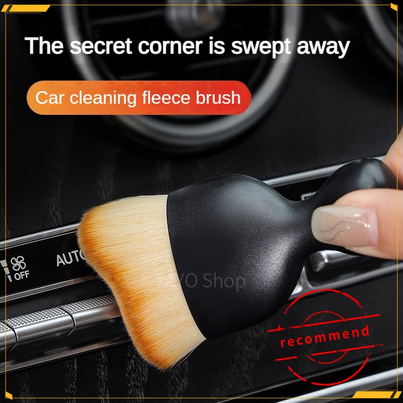 Multifunctional Dusting Brush Car Interior Cleaning Brush Short Pile ...