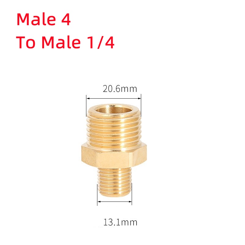 Brass 3/8" 1/4" M14 M18 M22 Thread Connector Male Female Adapter for ...