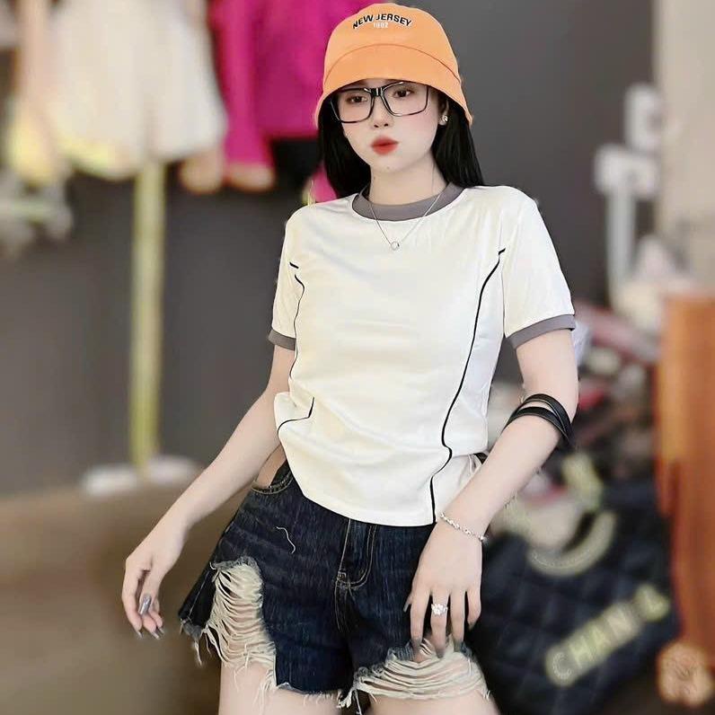 Plain Borip T-shirt Running Body Border Hugging Personality | Shopee ...