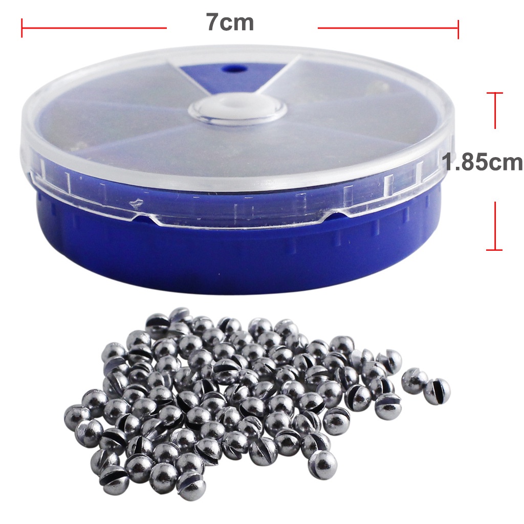 205pcs/box Open Bite Lead Sinkers Set Split Shots Sinker Fishing ...