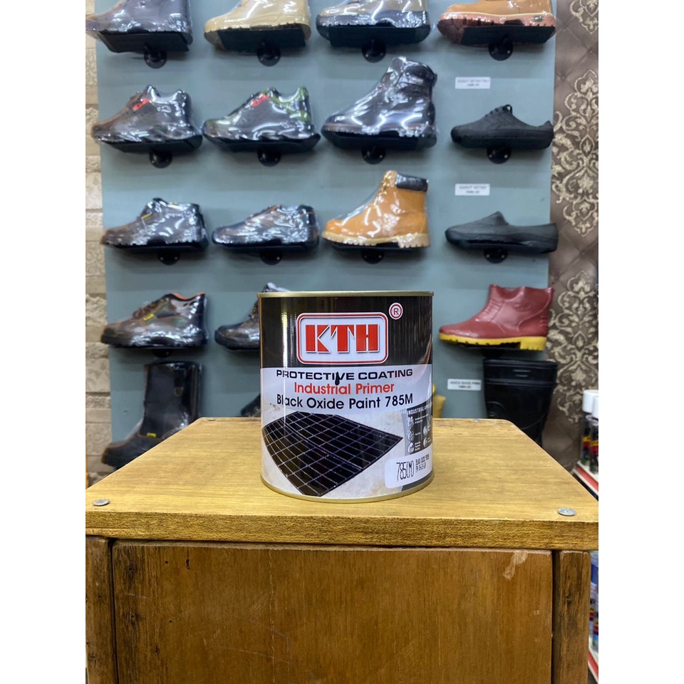 1L KTH 785M black paint cat besi / cat hitam kilat / cat kayu wood ...
