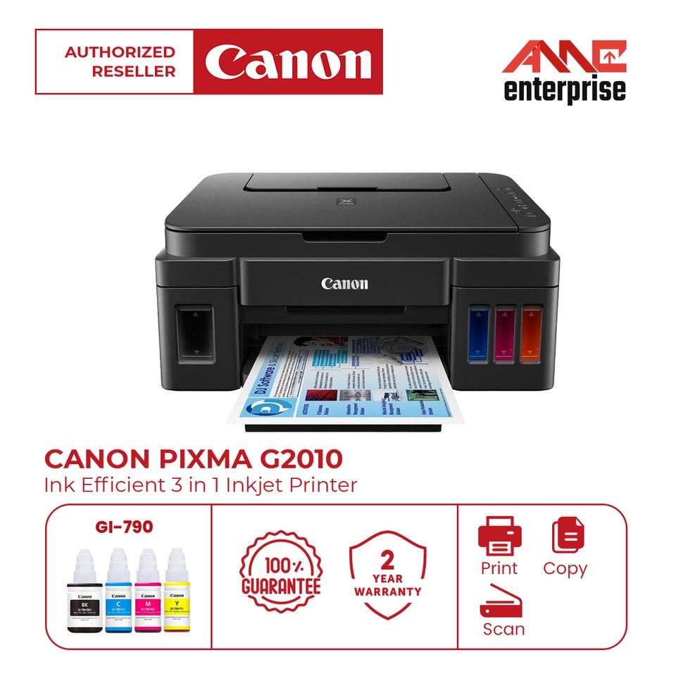 CANON PIXMA G2010 Ink Efficient 3 In 1 Inkjet Printer | Shopee Malaysia