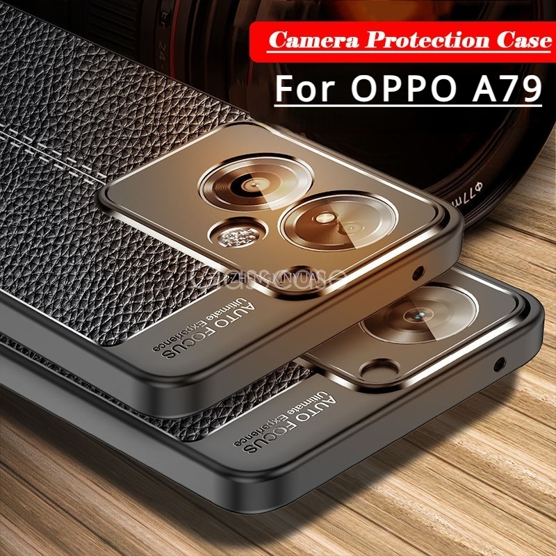 Casing For OPPO A79 A 79 OPPOA79 5G 2023 CPH2553 Leather Texture Phone ...