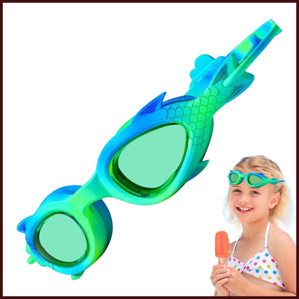 Kids Mermaid Swim Goggles Funny Toddler Anti Fog Pool Goggles Fun Cute ...