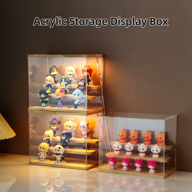 Bubble Matt Acrylic Display Box Molly Hand-Made Jasmine Doll Storage ...