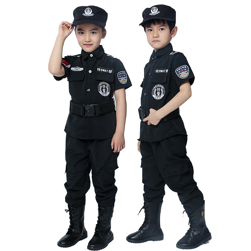 Congme 6pcs/set Policeman Costume for kids Army Policeman cosplay ...