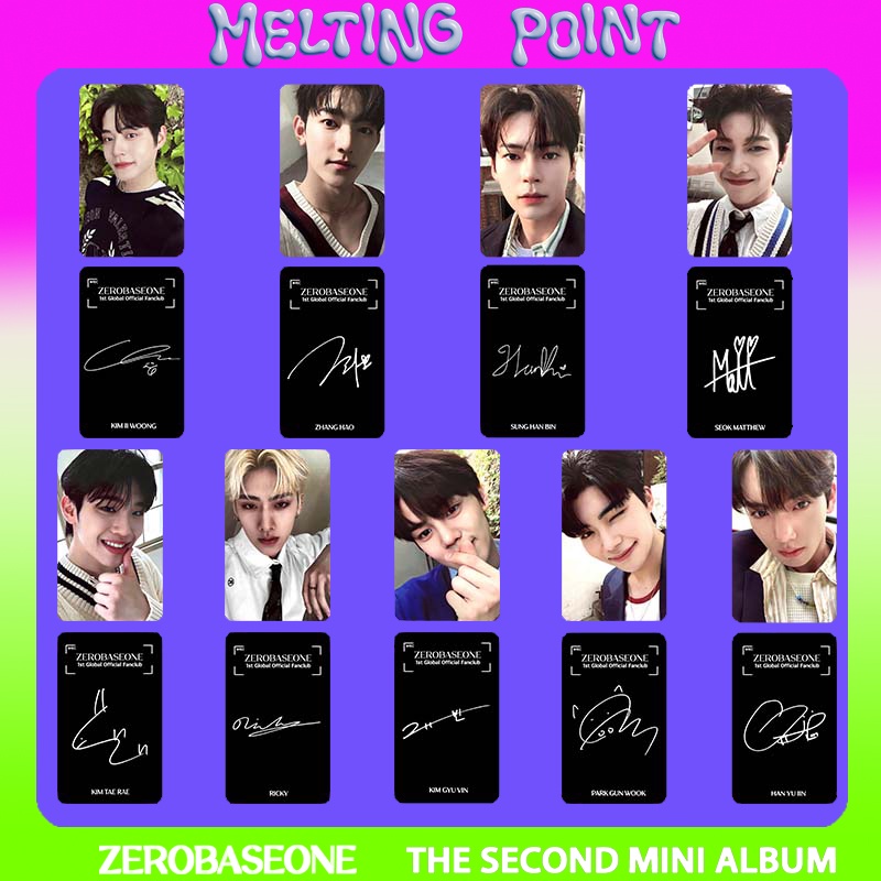 6-9pcs/set ZB1 YMELTING POINT Photocards ZEROBASEONE Lomo Cards Zhang Hao Jiwoong Hanbin Matthew ...