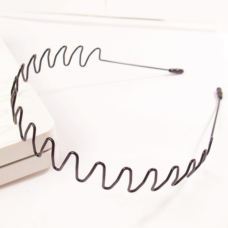 [M'sia Stock] (5Pcs/Set) Man Women Black Metal Spiral Wave Spring ...