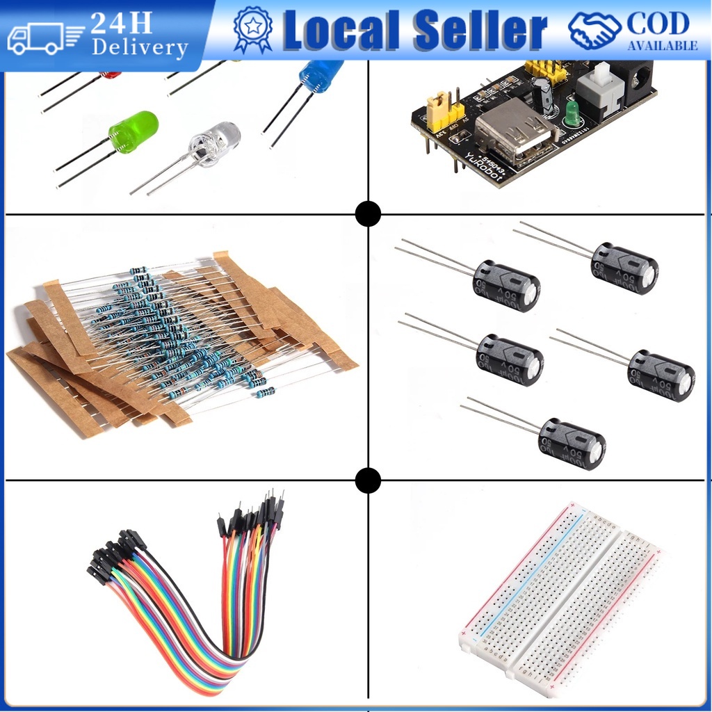 mini Breadboard LED jumper wire button For UNO R3 with Jumper Wire ...