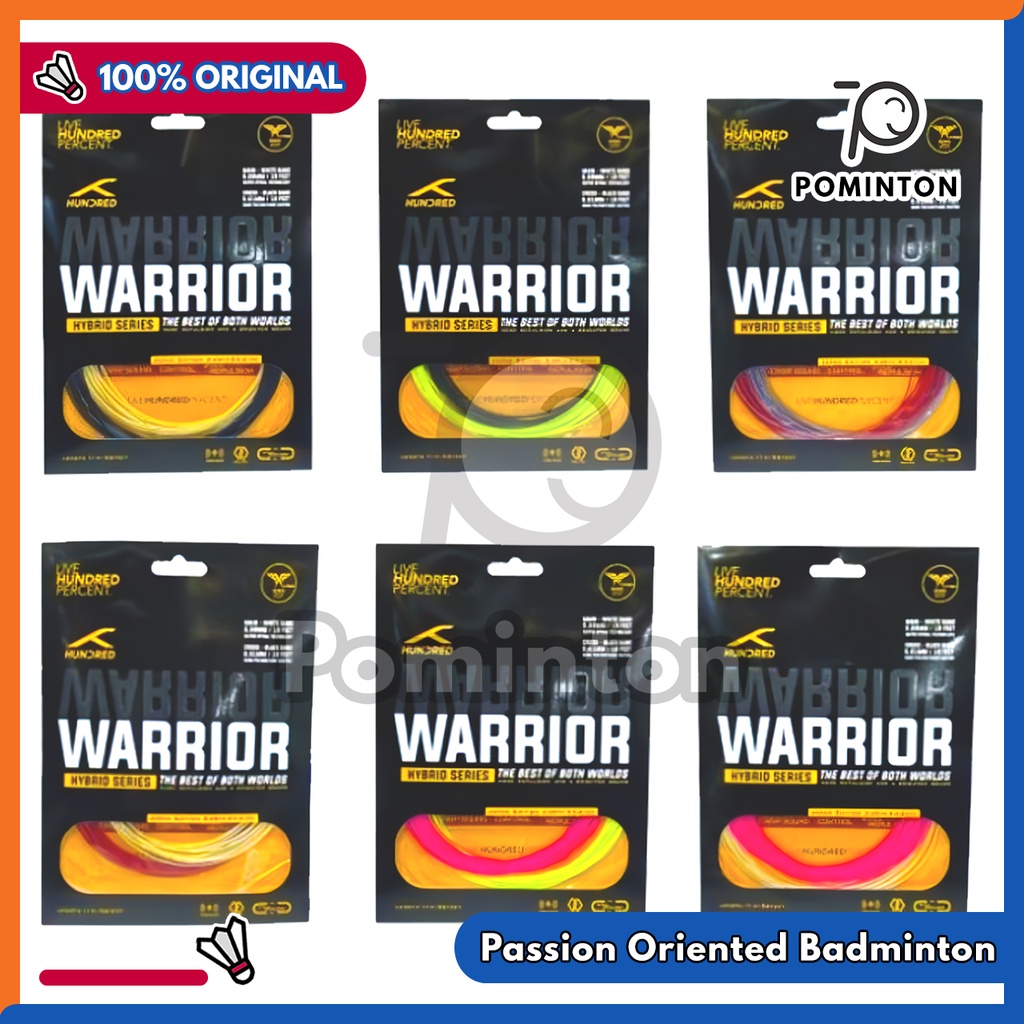 Hundred Warrior Hybrid Series Badminton Strings 100% ORIGINAL | Shopee ...