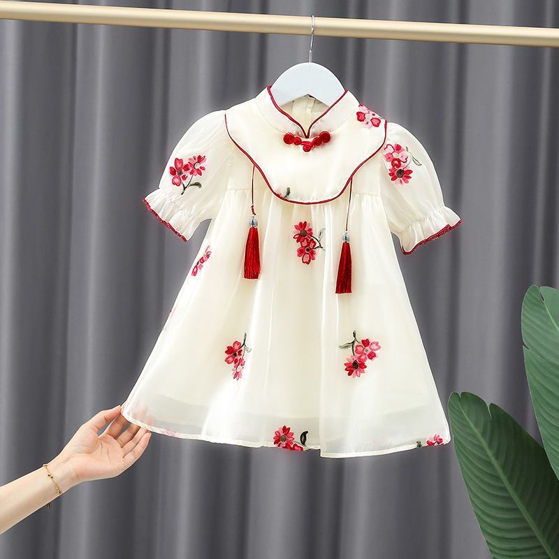 Children Hanfu Girls Summer Dress Cheongsam Children Summer Dress ...