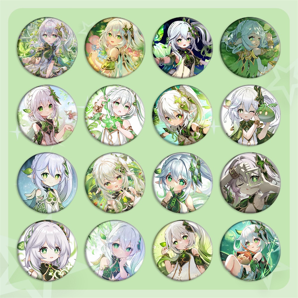 Game Genshin Impact Nahida Brooch Cosplay Anime Badge Accessories For ...