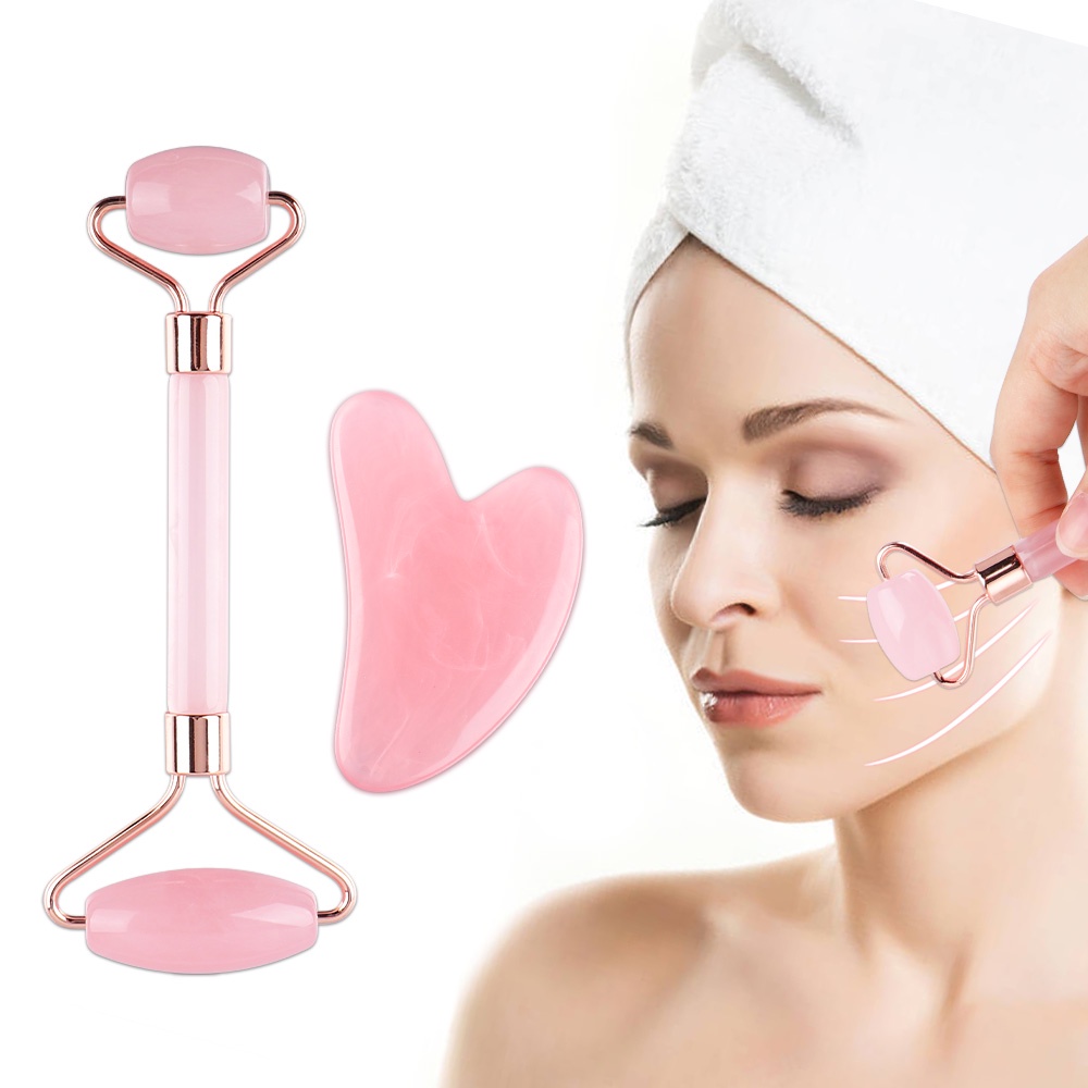 Facial Massage Resin Gua Sha Scraper Board Roller Massage Face Eye Care ...