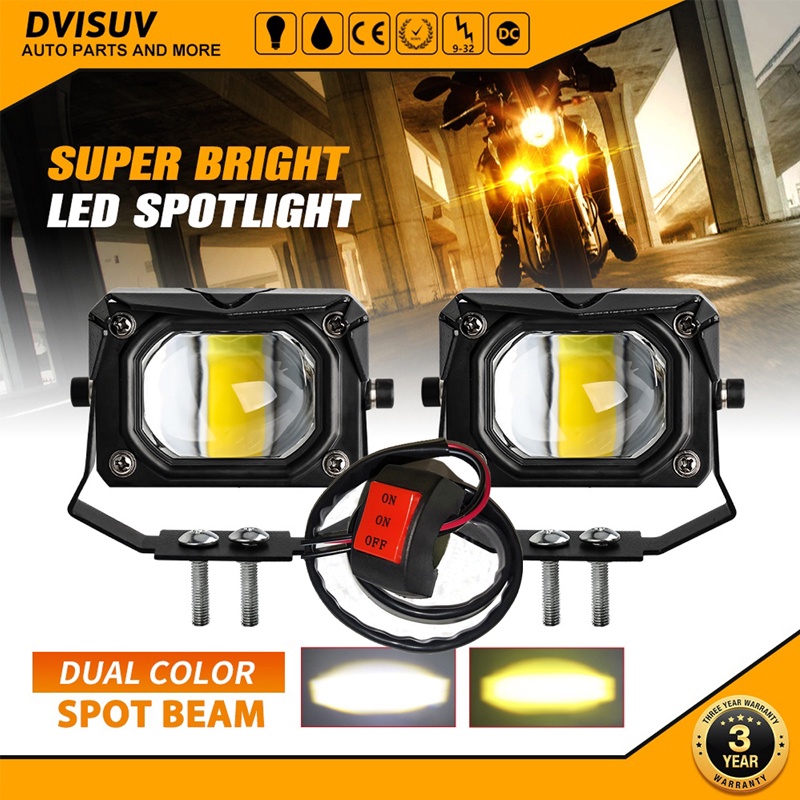 FIREFLY Mini Driving Light V7 Pro 100W Hi/Low Beam Universal Motorcycle ...