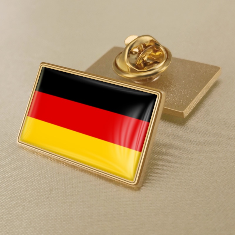 Germany Flag Crystal Drip Gum Emblem German High-end Brooch Common ...