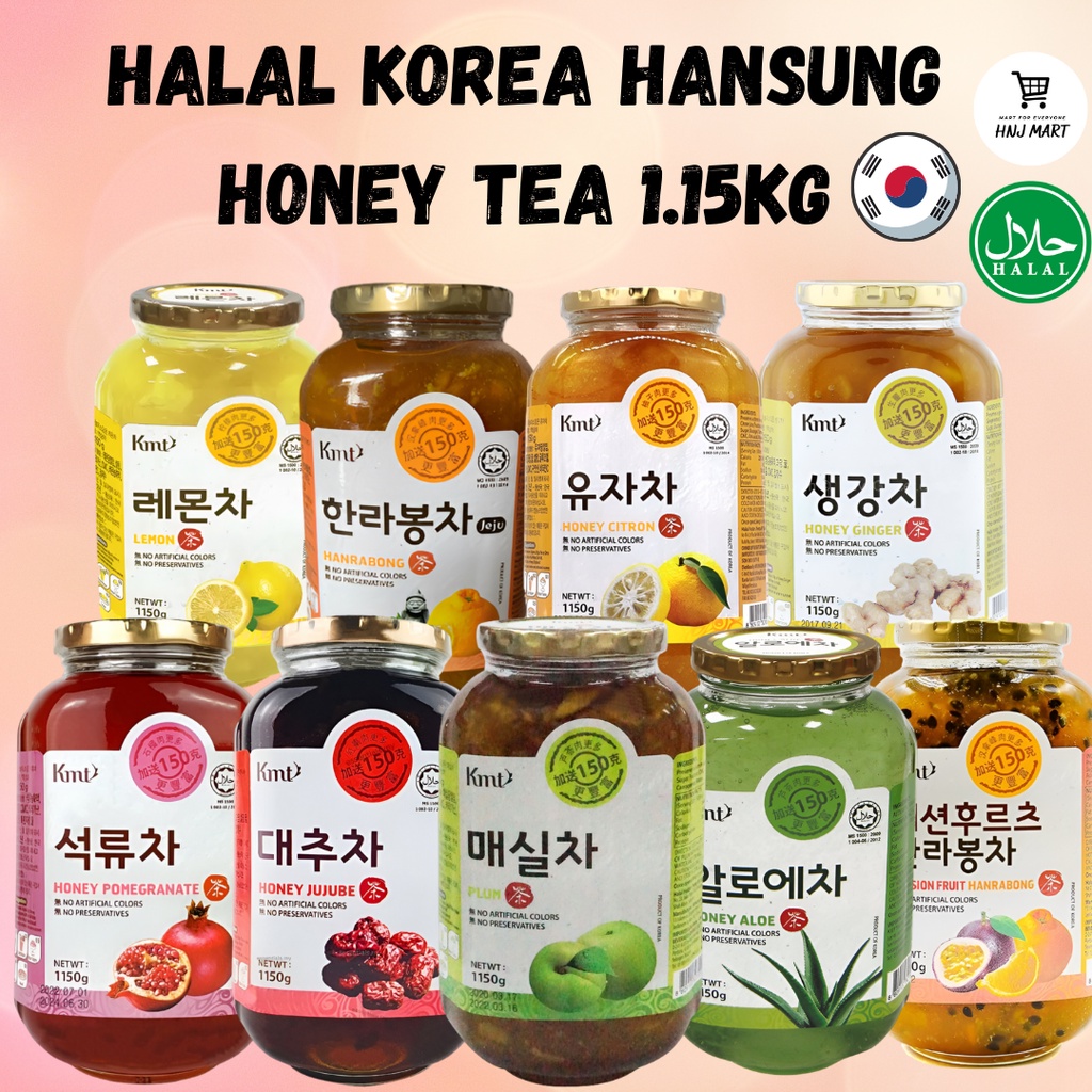 Halal Korea Hansung Honey Tea 1.15kg KMT Hansung Honey Tea | Shopee ...
