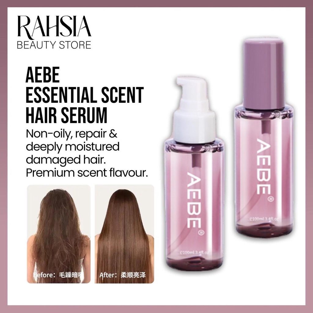 AEBE Esential Scented Hair Serum Non-Oily Premium Scent Deep Moisture Smoothen Dry Frizzy Hair ...